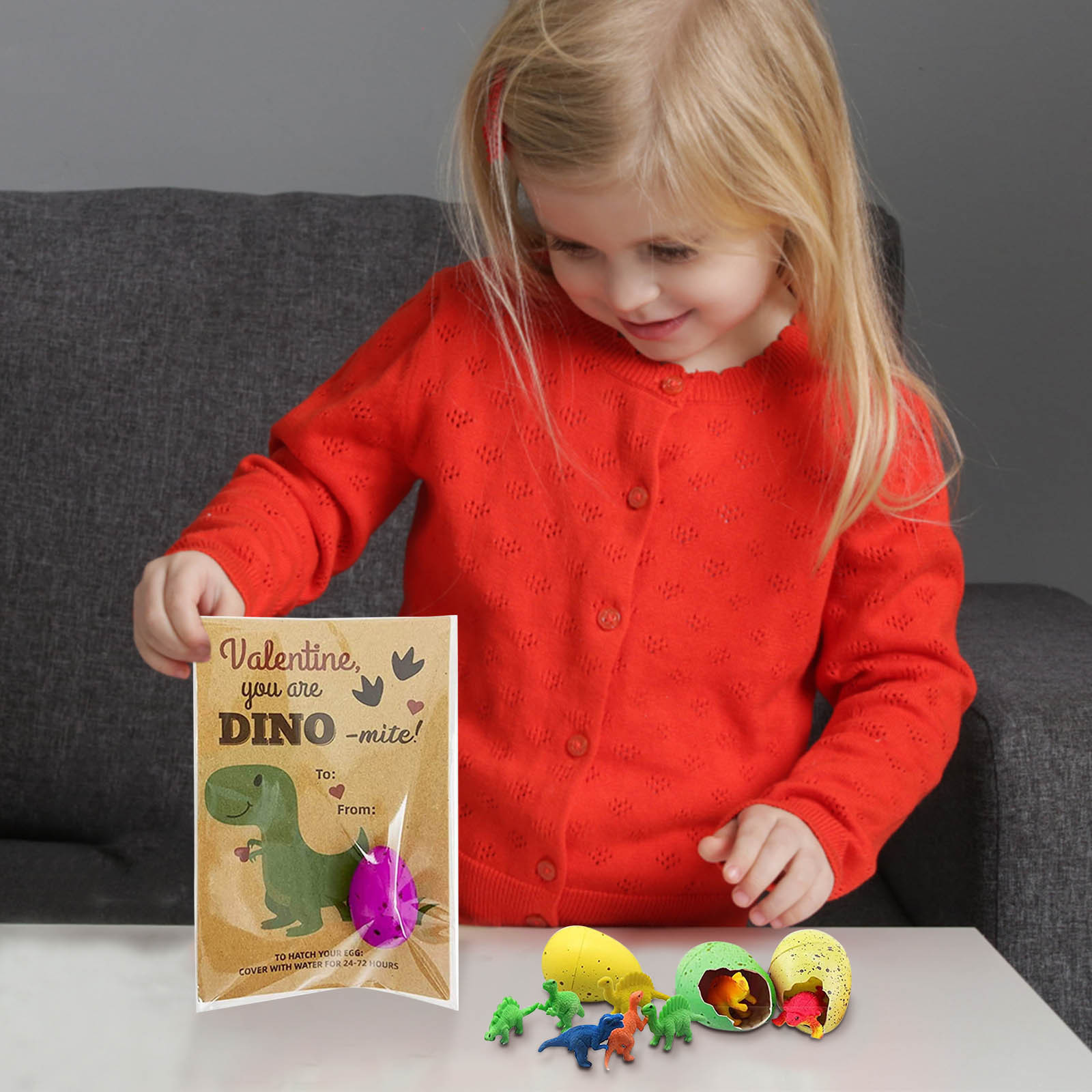 Yaoyar Easter Day Card For Kids Dinosaur Hatching Dinosaur Growing In ...